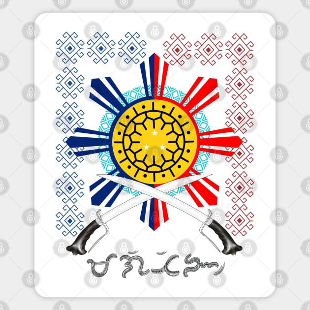 Philippine Sun / Philippine Swords (Ginunting) / Baybayin word Magiting ...